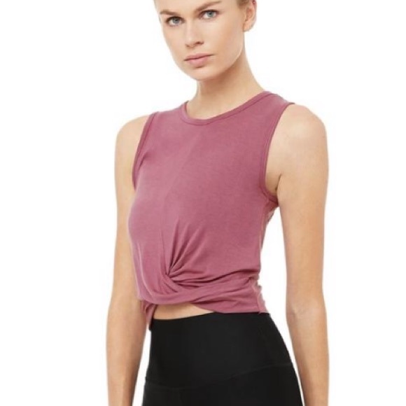 ALO Yoga | Tops | Alo Cover Tank In Dragonfruit | Poshmark